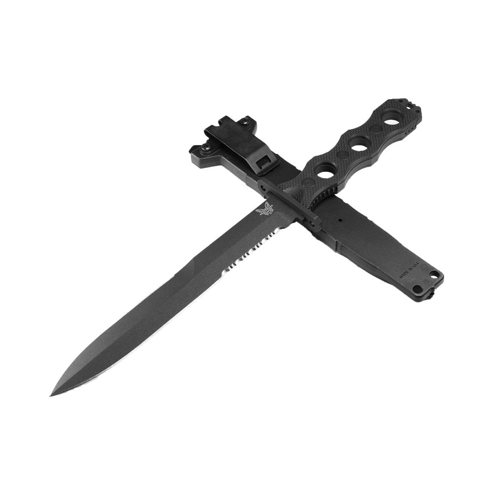 Benchmade - Military Knife 185SBK SOCP - CPM-3V - Black - 185SBK best ...