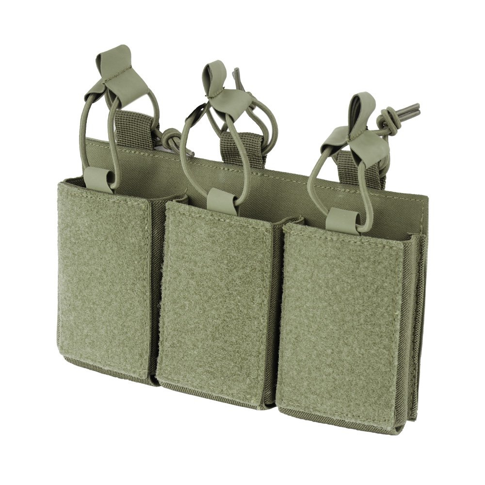 Mil-Tec - AR15 Mag Holder with Hook-and-loop Panel - Triple - OD Green ...
