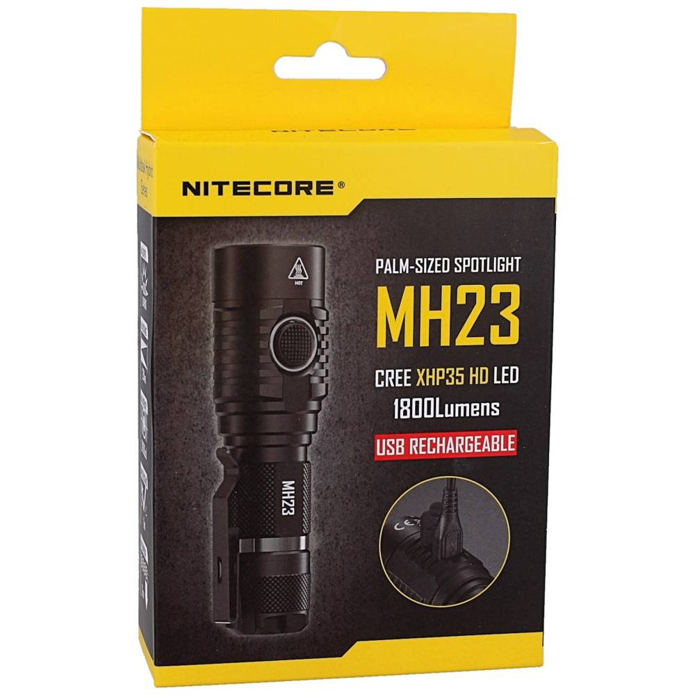 NiteCore Multitask Hybrid MH23 EDC LED Flashlight 1800 lumens MH23