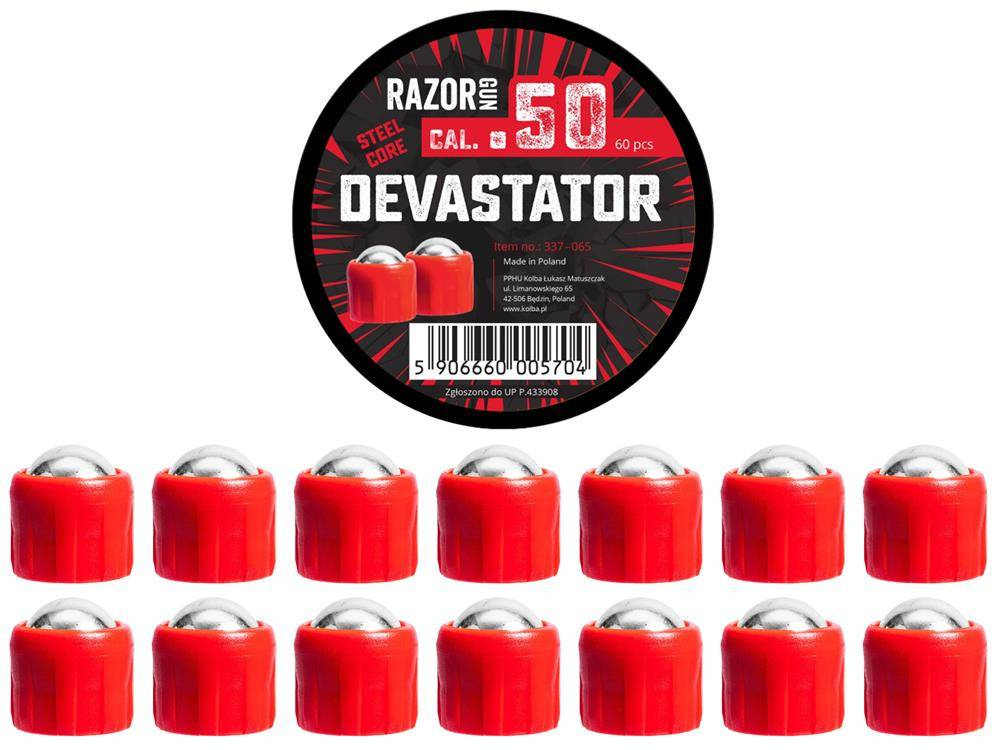 RazorGun - Steel Core Devastator cal. .50 for Umarex HDR50 - 60 pcs ...