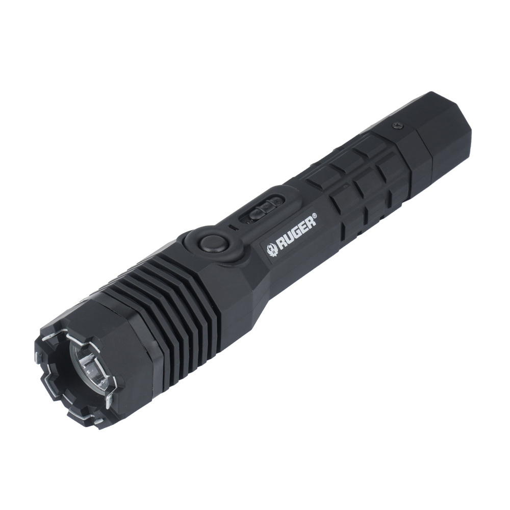 Ruger - Rechargeable LED Flashlight with Stun Gun - 120 lm - 1.46 uC ...