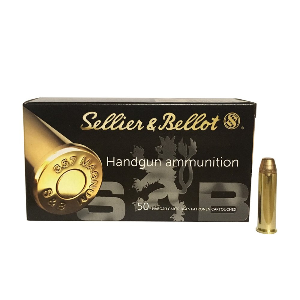 Amunicja rewolwerowa Sellier&Bellot .357 Magnum FMJ 158 gr / 10,25 g - BOX 50 szt. - cena ...
