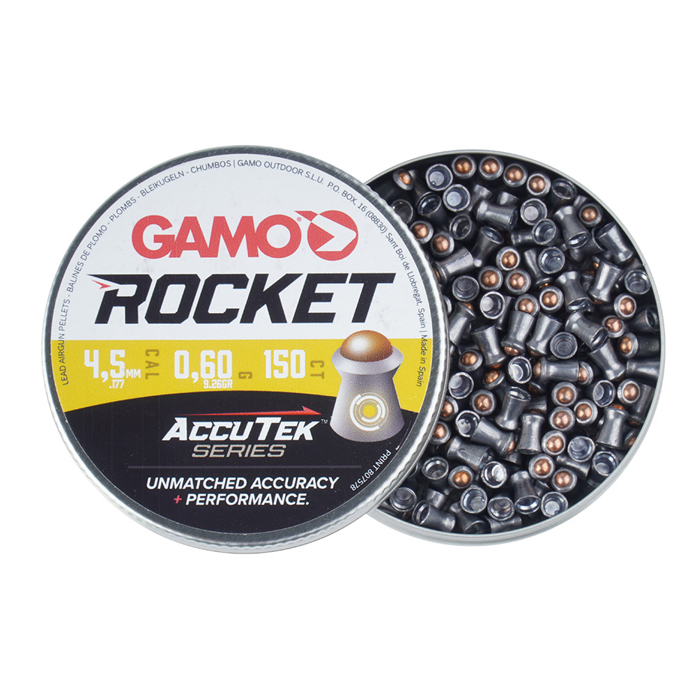 Śrut Diabolo AccuTek Rocket Kaliber 4,5 mm 150 sztuk Gamo 6321274-AK ...