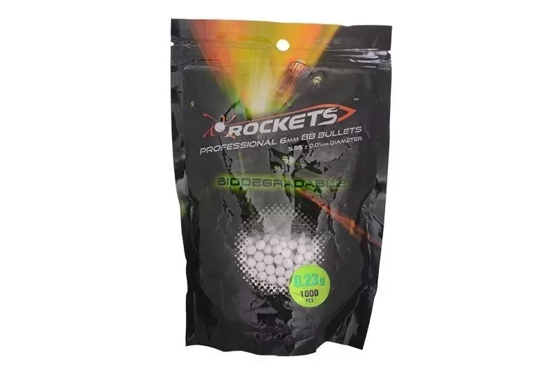 Rockets Kulki do ASG Professional 0,23 g 1000 szt Białe ROC-16-010508 ...