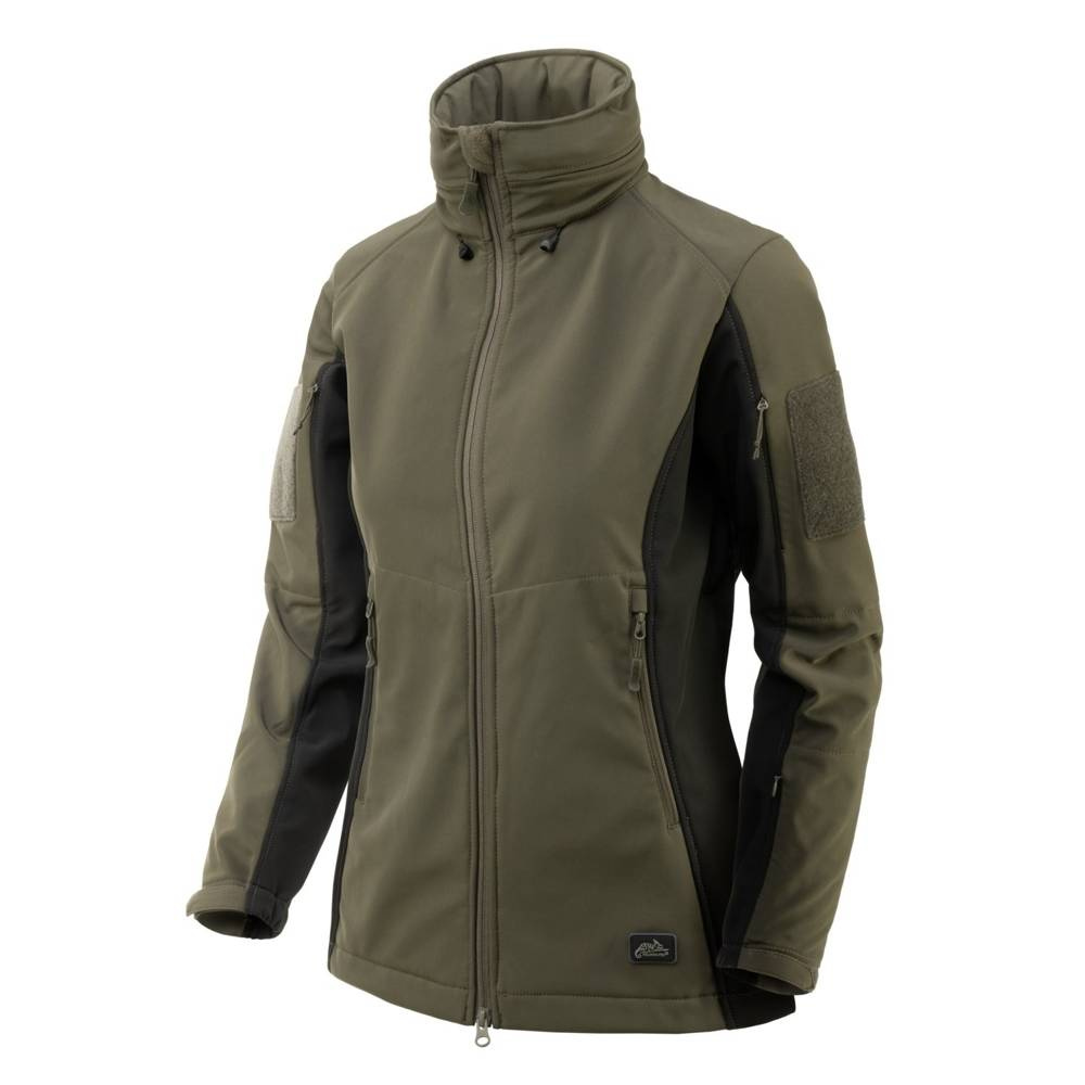 Kurtka taktyczna damska Helikon Gunfighter Czarny / Taiga Green Helikon ...
