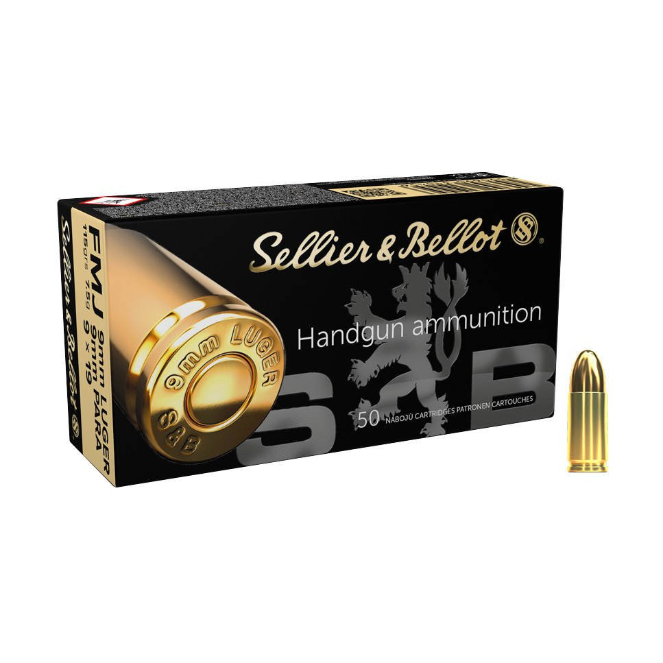Amunicja Sellier&Bellot 9x19 Para FMJ 115 gr / 7.5 g - BOX 50 szt. - cena, opinie | Sklep ...