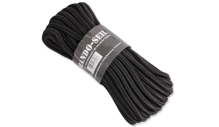 Linka Commando Seil 15 m 7 mm do 420 kg Czarna Mil-Tec 15941002-007 ...