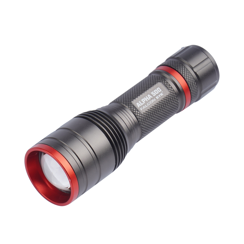 Latarka ręczna Alpha 500 Strobe Focus 500 lm Czarna Falcon Eye FHH0121 ...
