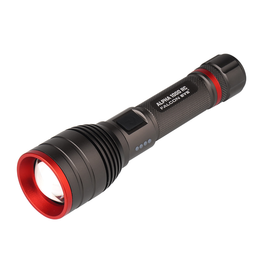 Latarka ręczna Alpha 1000 RC Strobe Focus 1000 lm Czarna Falcon Eye ...