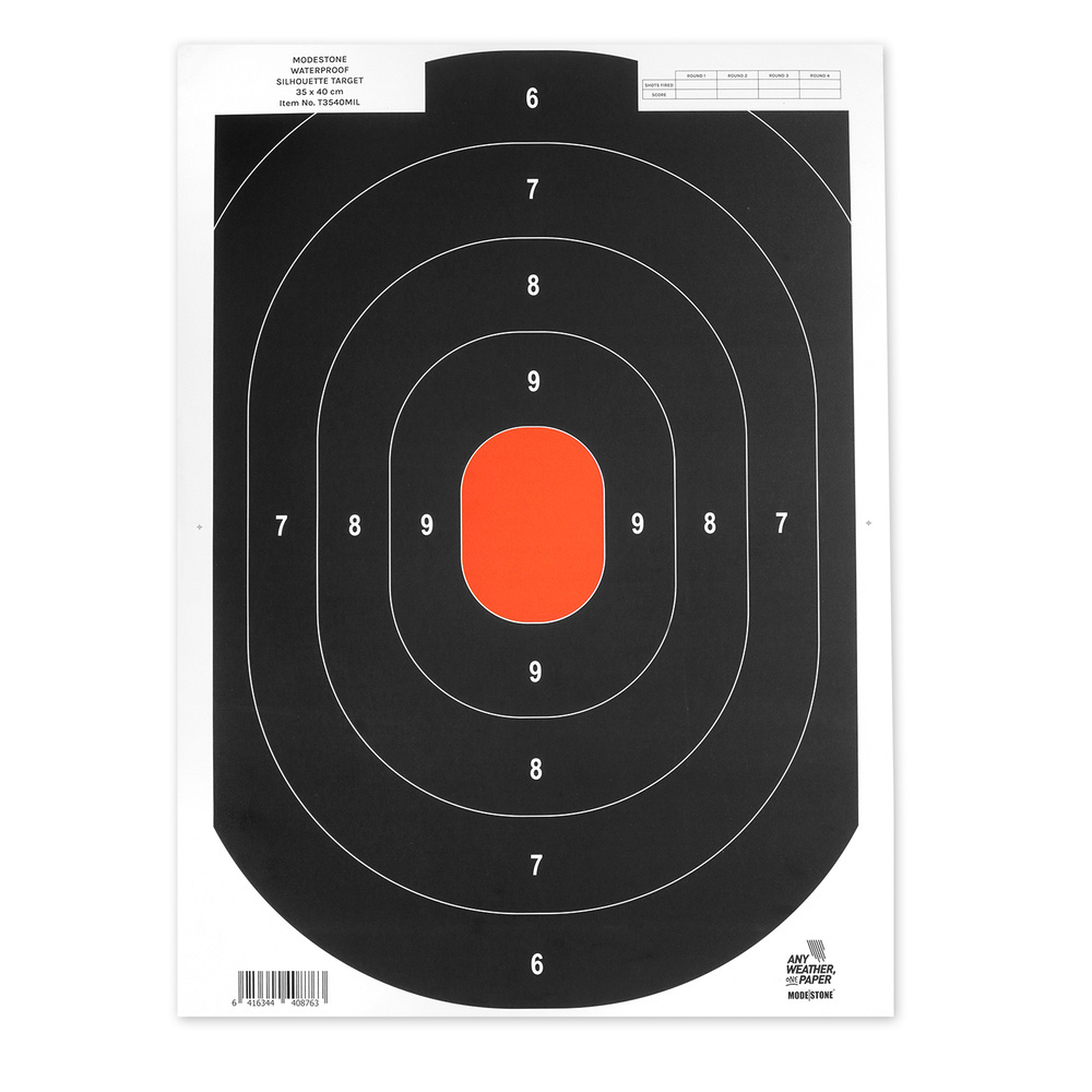 Tarcza cel strzelecki 25 Meter MIL2510 Rozmiar 450 x 325 mm Zestaw 10 ...