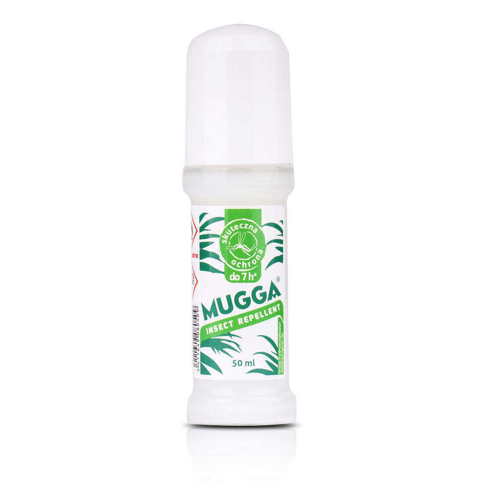 Środek preparat Mugga na komary i kleszcze 20% DEET Roll-On 50 ml 8050