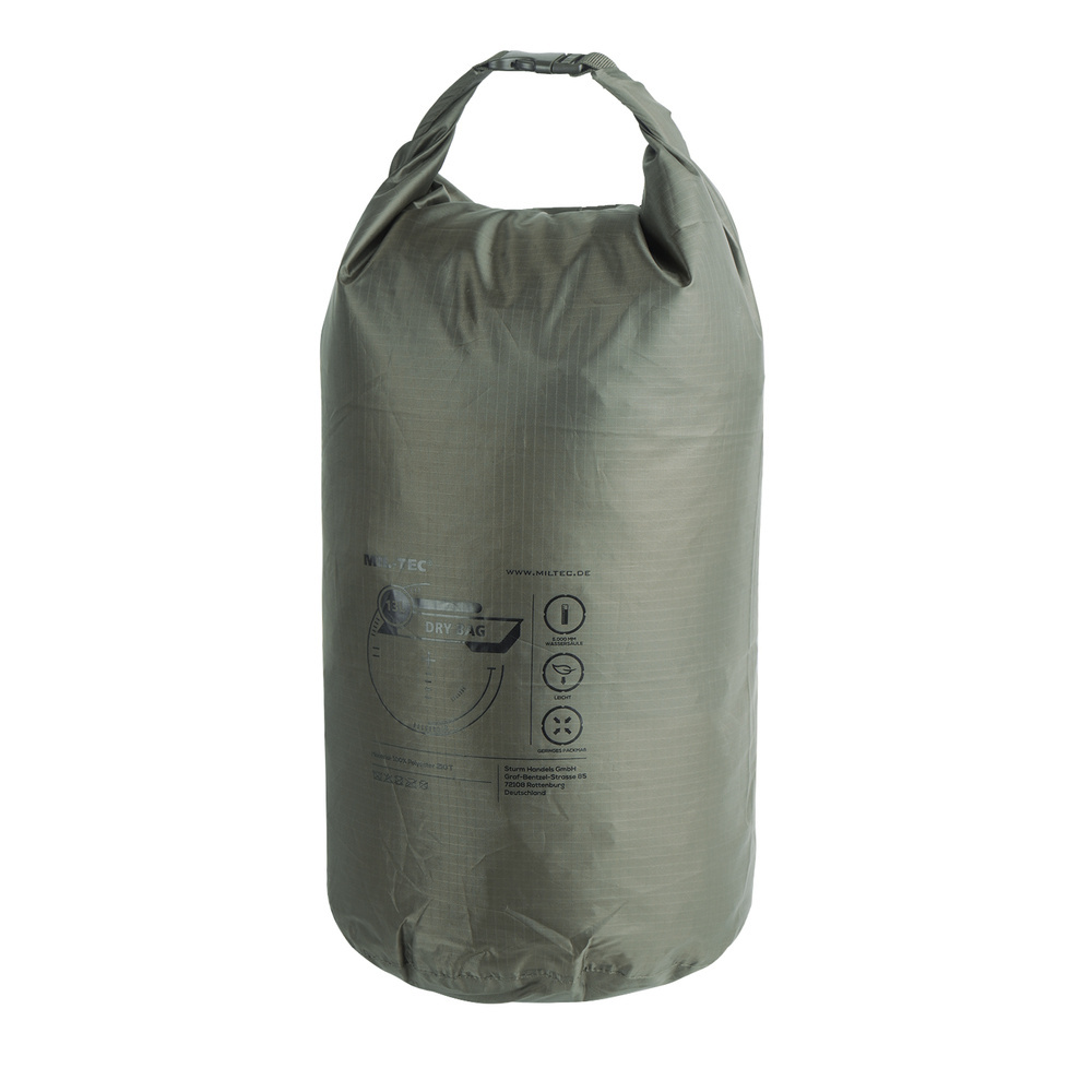 Wodoodporny worek transportowy Dry Bag 13 L Poliester 210T Olive Drab ...