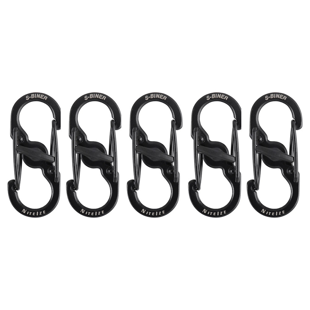 Nite Ize Karabińczyk S-Biner MicroLock 5 szt Stalowy Czarny LSBM-01-5R7 ...