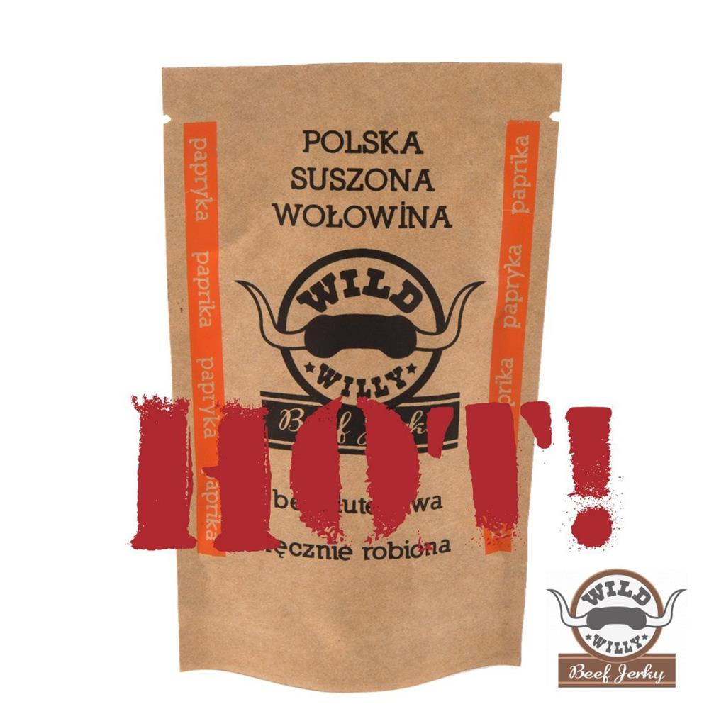 Wild Willy Suszona wołowina Beef Jerky Ostra papryka 30 g | Sklep ...