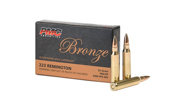 Amunicja karabinowa PMC Bronze Boat Tail .223 Rem 55 gr / 3.56 g FMJ-BT - 223A - 20 szt. - cena ...
