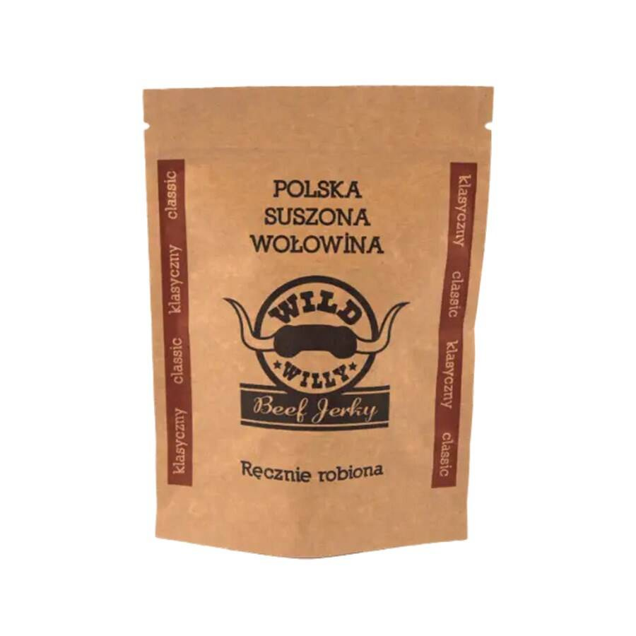 Wild Willy Suszona wołowina Beef Jerky Klasyczna 50 g | Sklep militarny ...