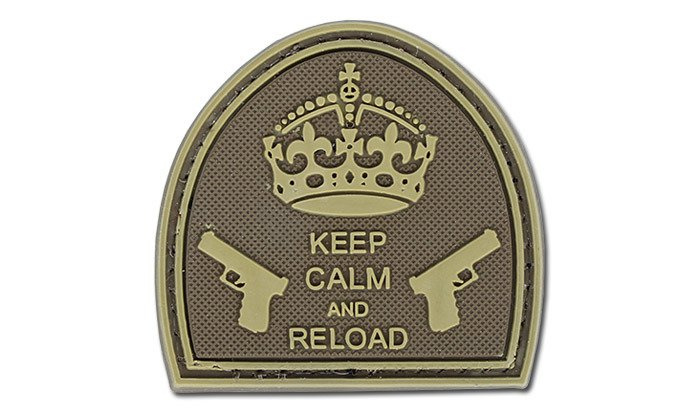 4TAC - Naszywka 3D - Keep Calm And Reload - Brązowy - cena, opinie ...