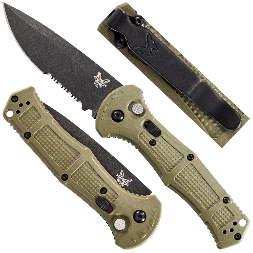 Benchmade - Nóż składany automatyczny Claymore - Auto Lock - D2 ...