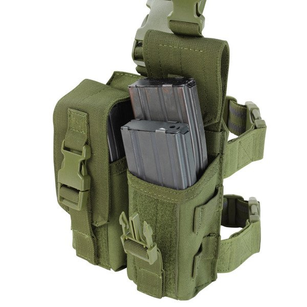 Condor - Ładownica udowa Drop Leg M4, M16 Mag Pouch - Zielony OD - MA65 ...