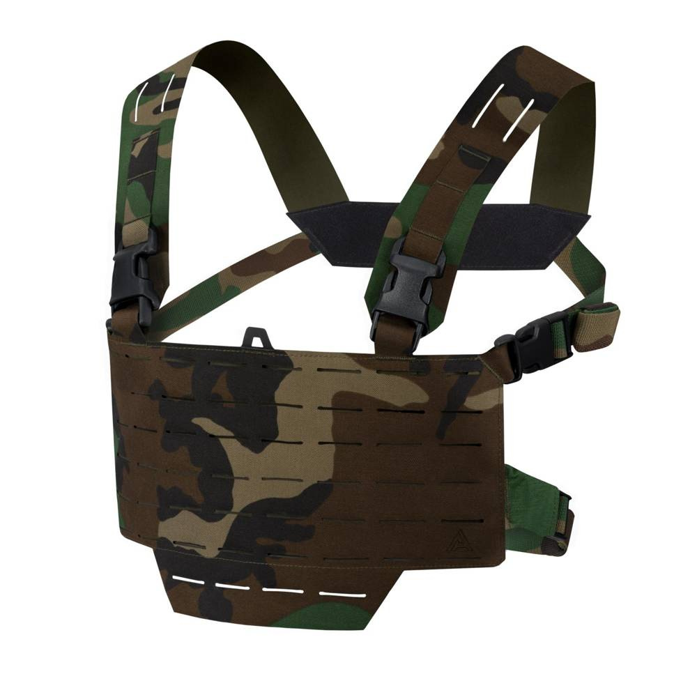 Kamizelka taktyczna wojskowa MOLLE Warwick Mini Chest Rig Woodland ...