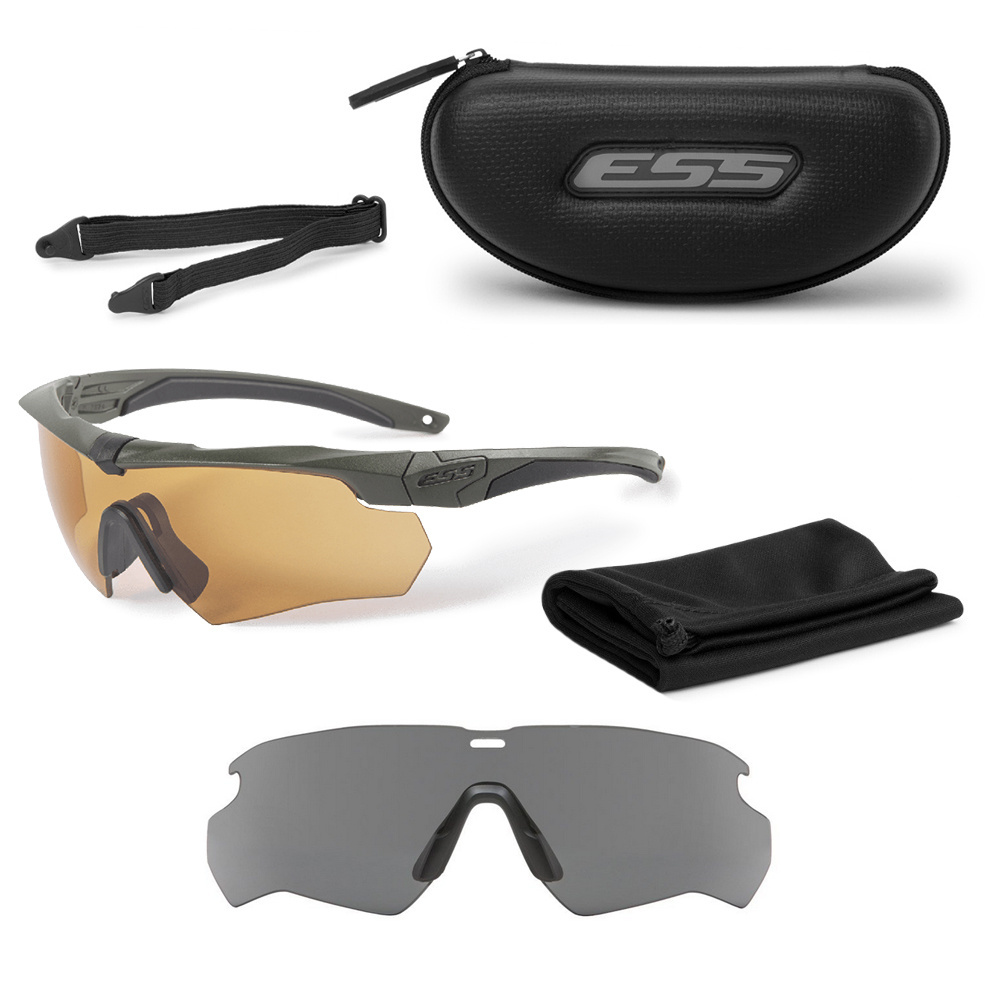 Okulary balistyczne Crossbow 2LS Hi-Def Bronze & Smoke Gray ESS EE9007 ...