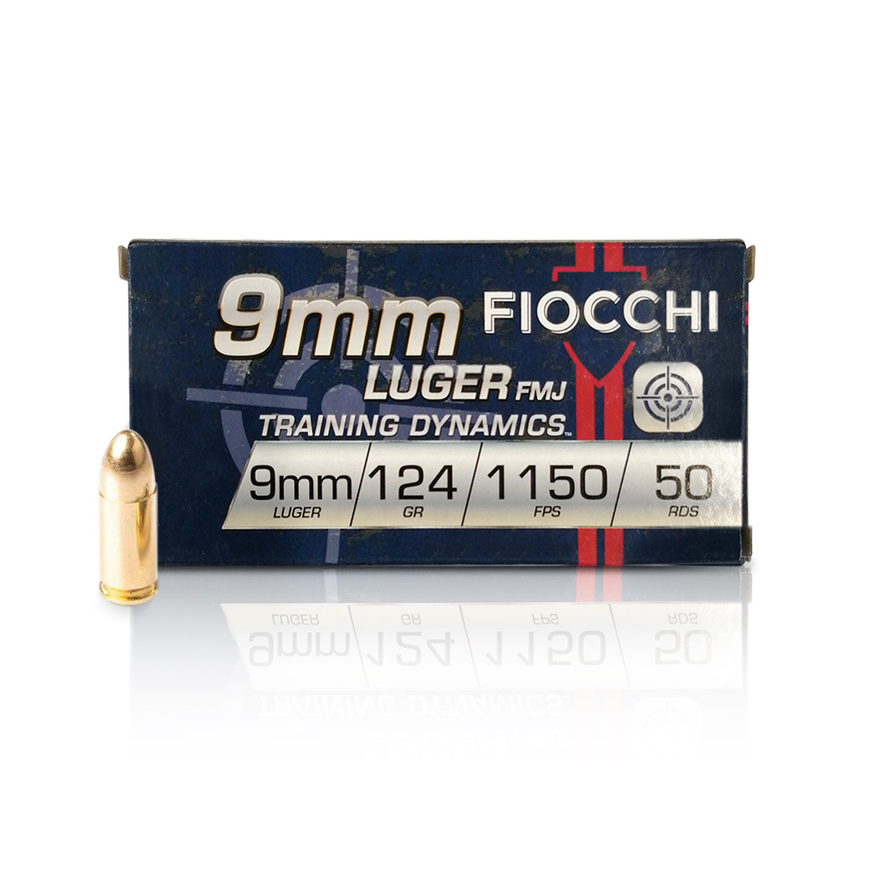 Amunicja pistoletowa 9x19 Luger Parabellum FMJ 124gr/8.0g BOX 50 szt. Fiocchi #709112 | Sklep ...