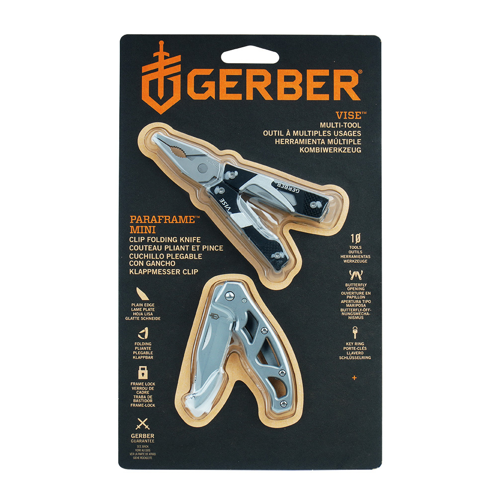 Zestaw Multitool Vise Nóż składany Mini Paraframe Gerber 1024632