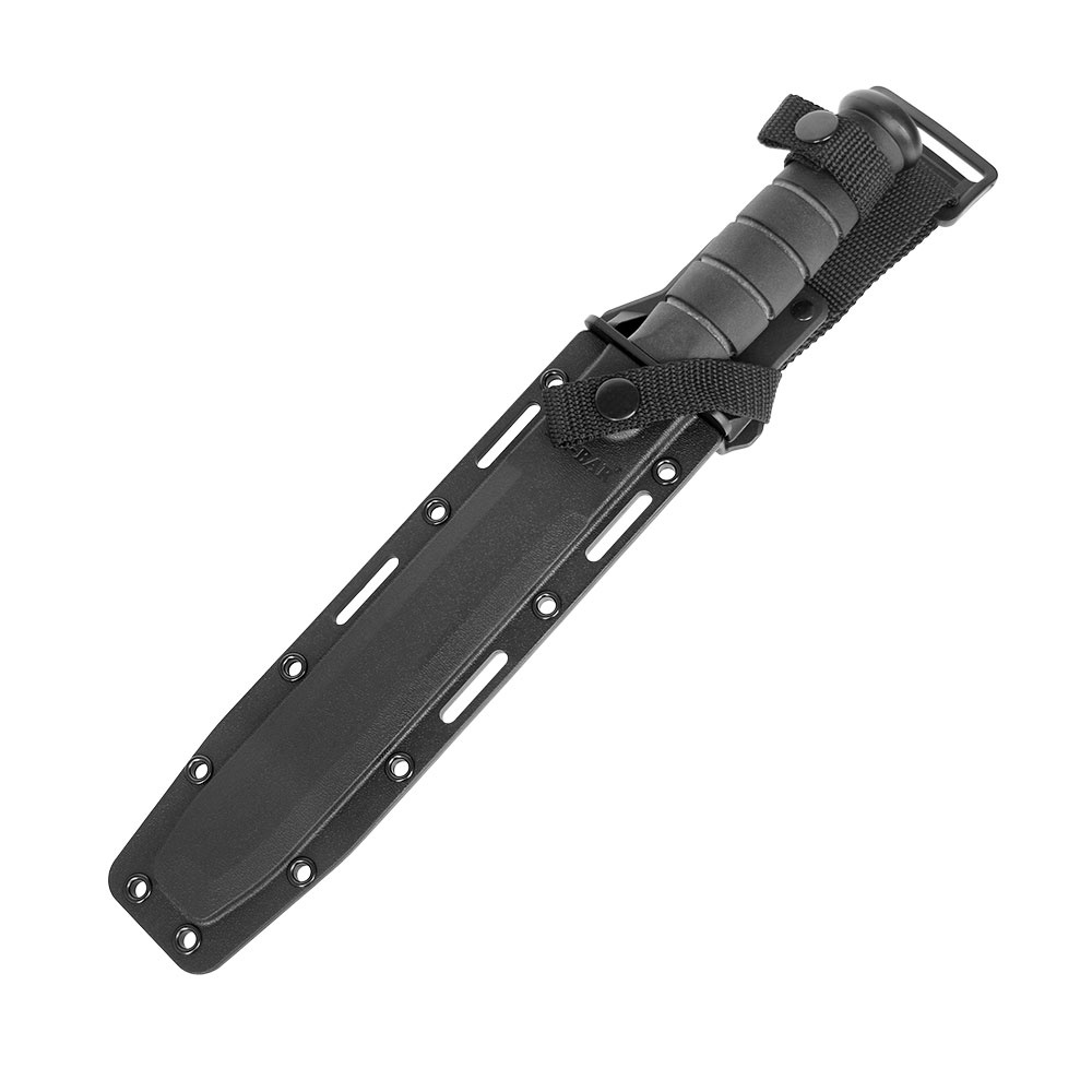 Nóż wojskowy Ka-Bar 1245 Tanto Combo Czarny Pochwa z kydexu