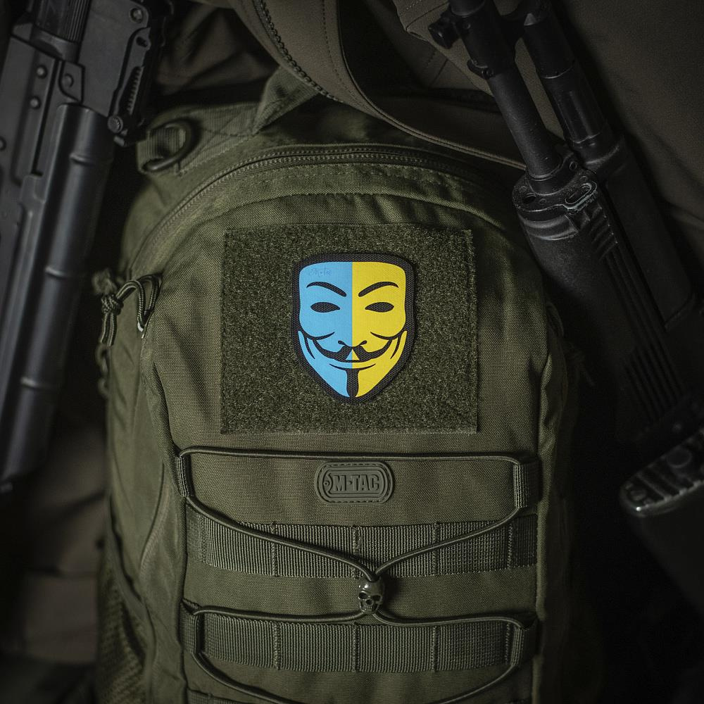 M-Tac Anonymous Naszywka Morale Patch Black/Yellow/Blue 51313002