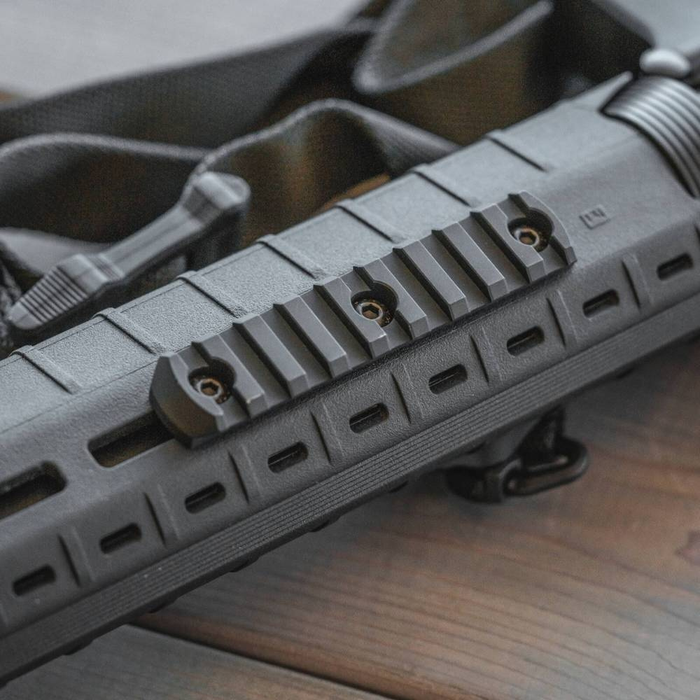 Szyna montażowa aluminiowa Picatinny M-LOK RIS Magpul 9 bramek Czarny ...