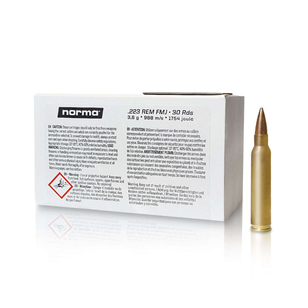 Amunicja karabinowa Norma TAC .223 Rem FMJ 55 gr / 3.6 g 30 sztuk