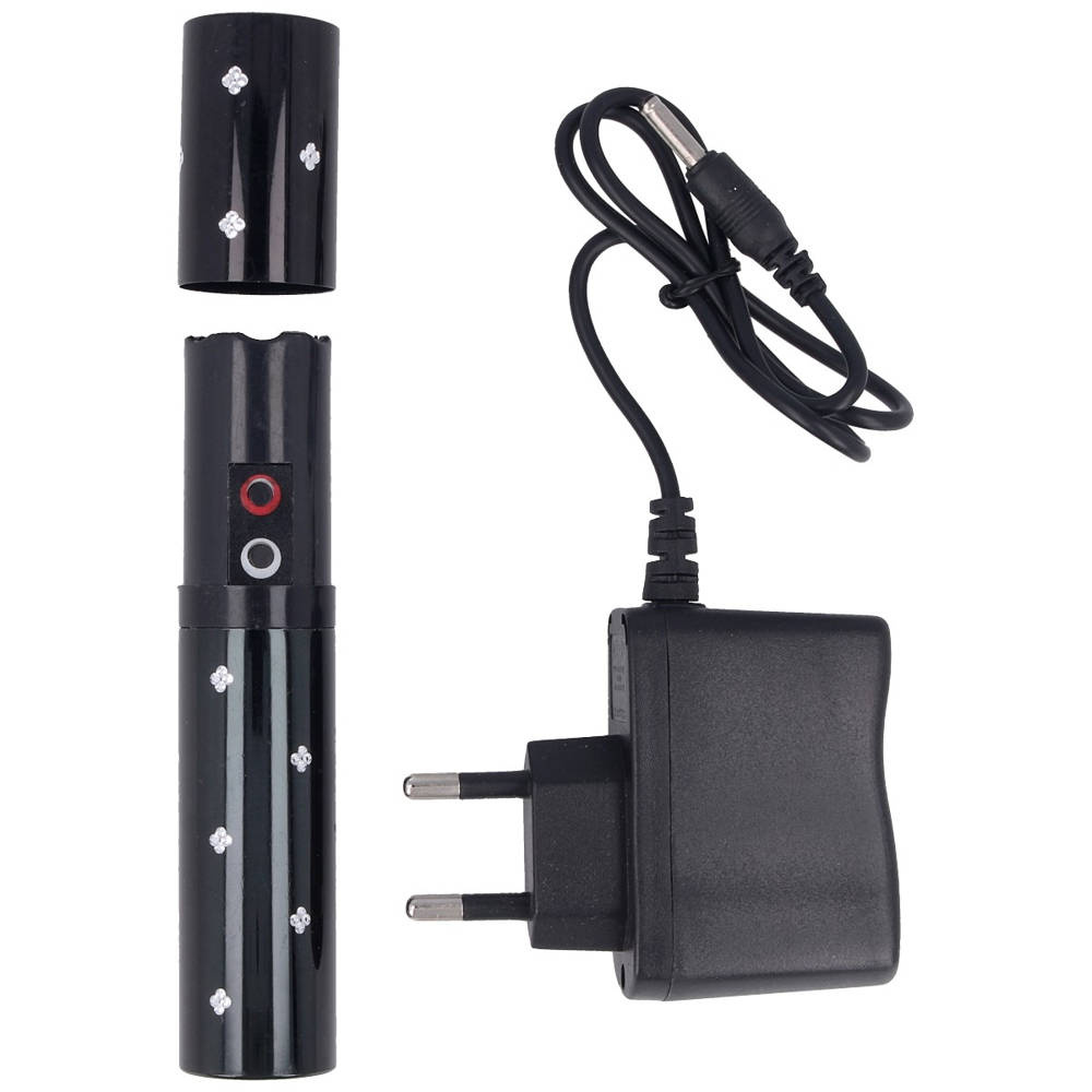 Paralizator szminka z latarką Paraliseur 2 mln V 120 lm Czarny 1202-BK