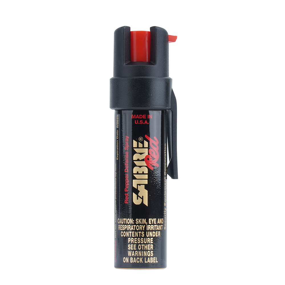Sabre Red - Gaz pieprzowy Pocket Pepper Spray with Clip - Strumień - 22 ...