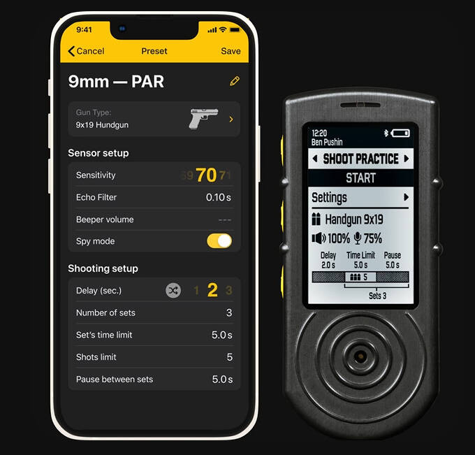 Timer strzelecki SG Timer 2 USB-C Bluetooth Shooters Global | Sklep militarny Specshop.pl