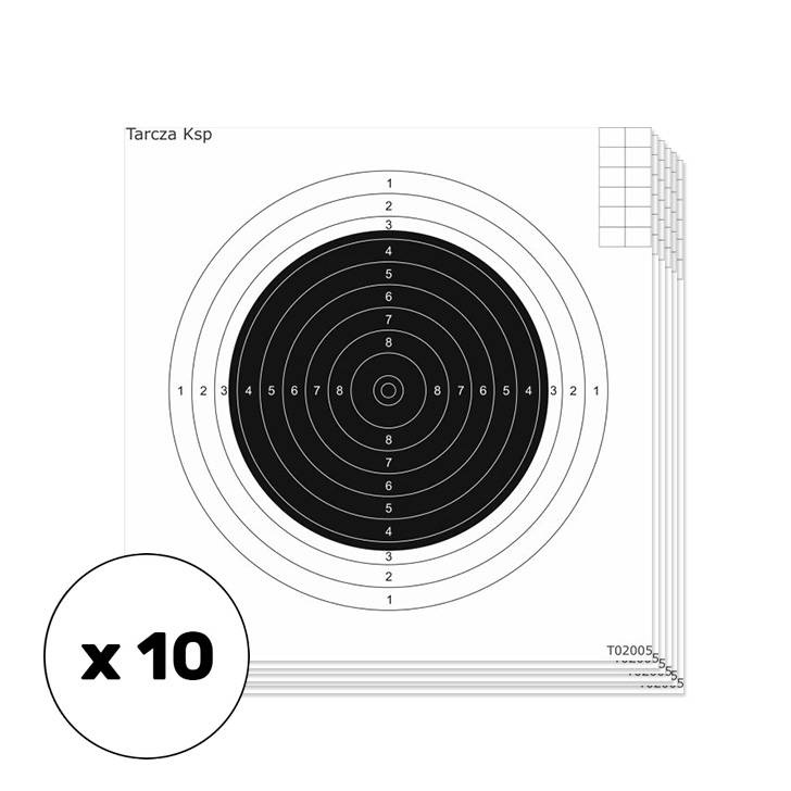 Cel strzelecki papierowy Tarcza strzelecka KSP do karabinu sportowego ...