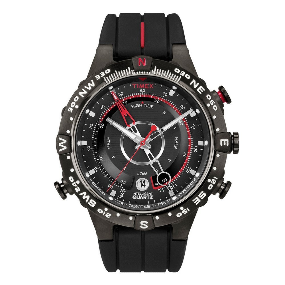 Timex - Zegarek męski z kompasem i termometrem Expedition E-Tide Temp ...