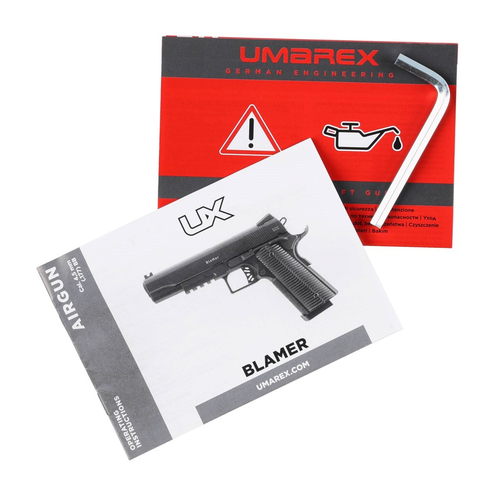 Pistolet wiatrówka BlaMer 4,5 mm CO2 Czarny Umarex 5.8439 | Sklep ...