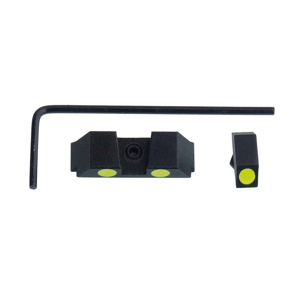 Przyrządy celownicze naświetlane Glock Zielone SA Fiber Sights Combo ...