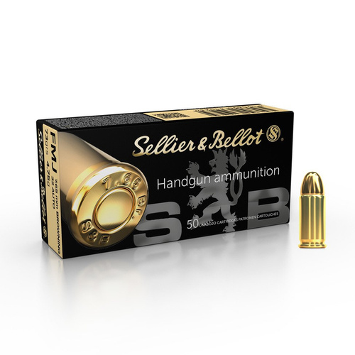 Sellier&Bellot - Amunicja pistoletowa 7,65x17 Browning / .32 ACP FMJ 4.75 g - BOX 50 szt. - cena ...